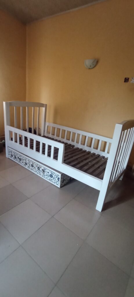 White Baby Bed With Drawers | Ezeja
